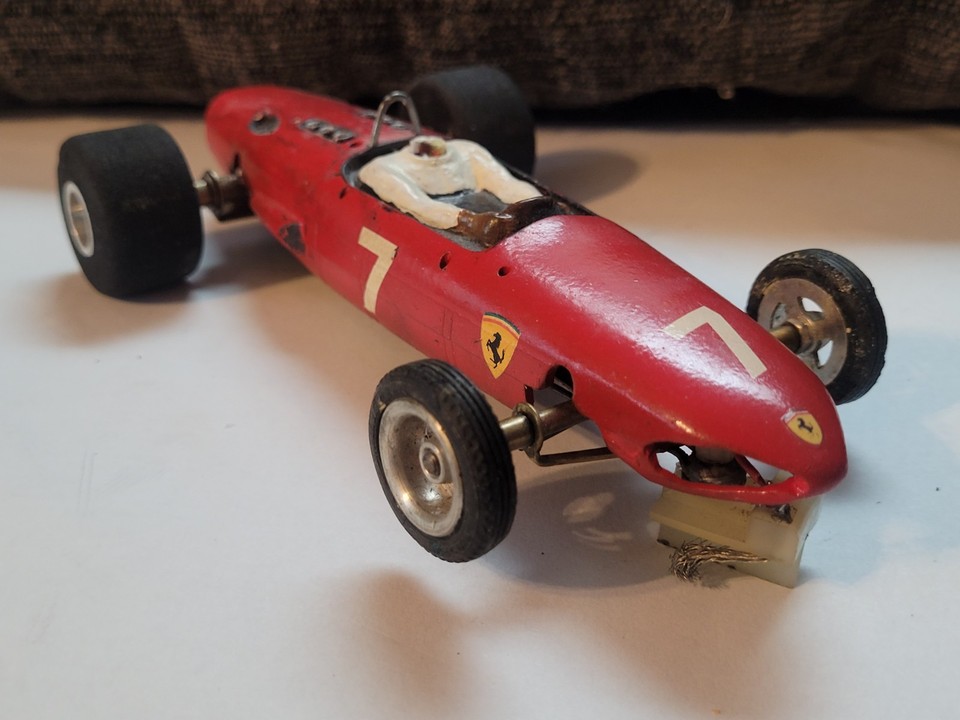 Vintage 1960's Custom built Ferrari open wheel Slot car Red 1/24 | eBay
