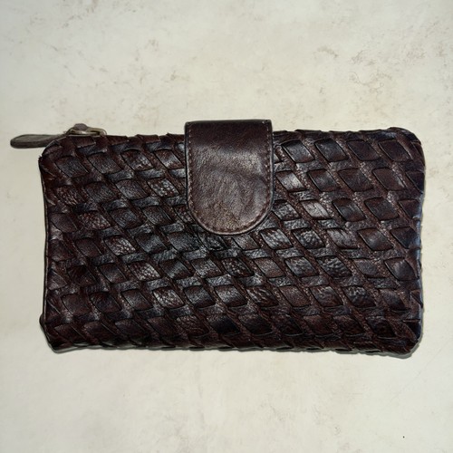 Fiocchi Italy Woven Brown Soft Leather Wallet/Clutch | eBay