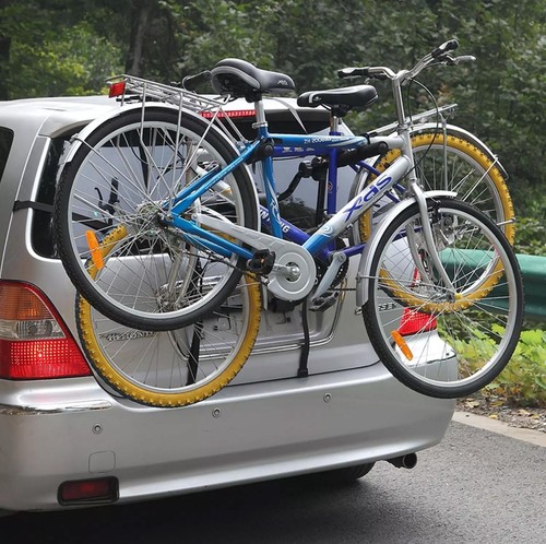 2 Bicycle Bike Car Cycle Carrier Rack Universal Fitting Saloon ...