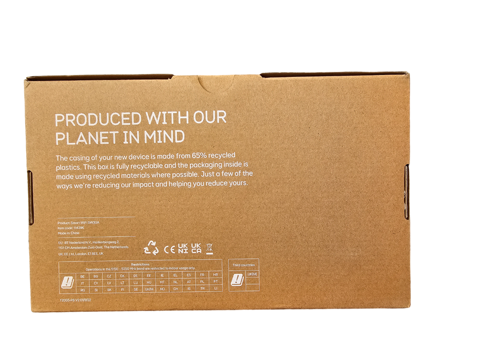 EE Smart WiFi Plus SW30A WiFi 6 Network Extender use with EE Smart Hub ...