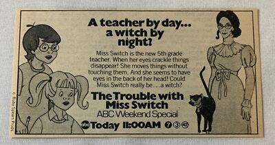 1980 ABC Weekend Special tv ad~ THE TROUBLE WITH MISS SWITCH | eBay