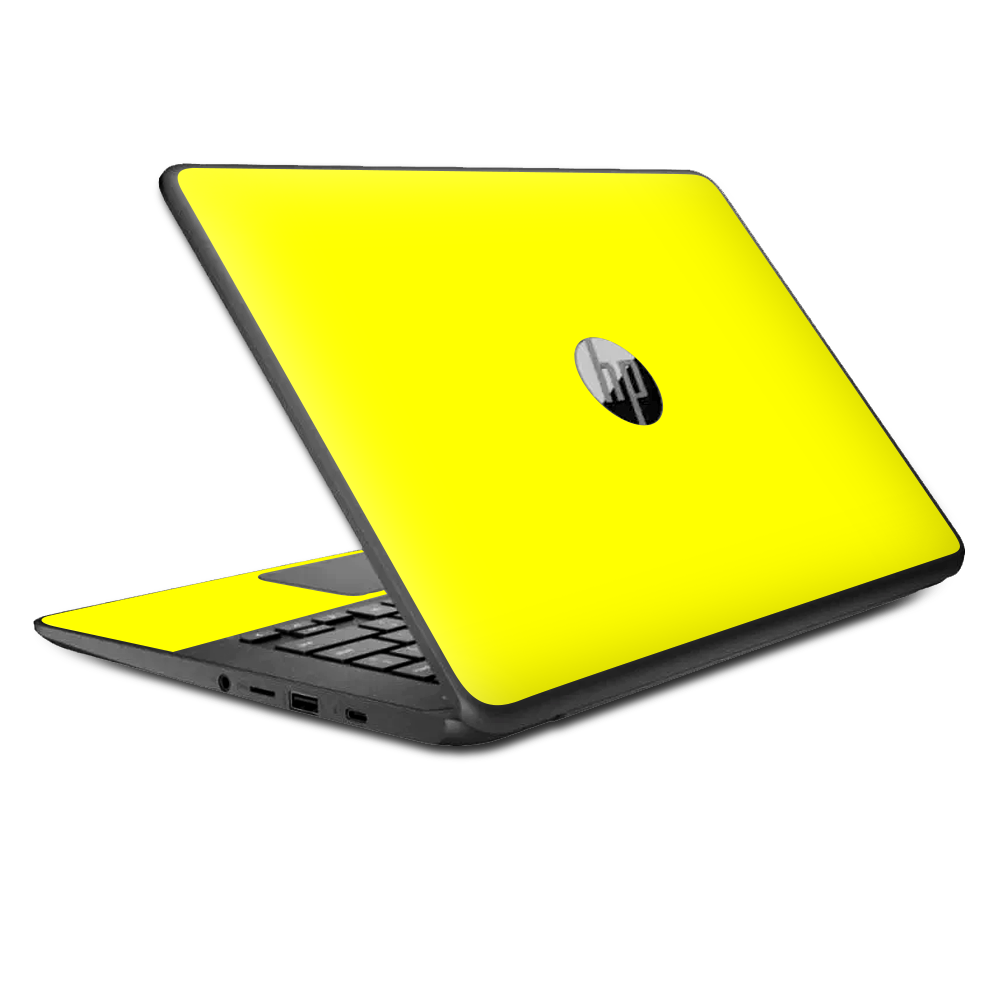 Skins Decal Wrap for HP Chromebook 14 Bright Yellow | eBay