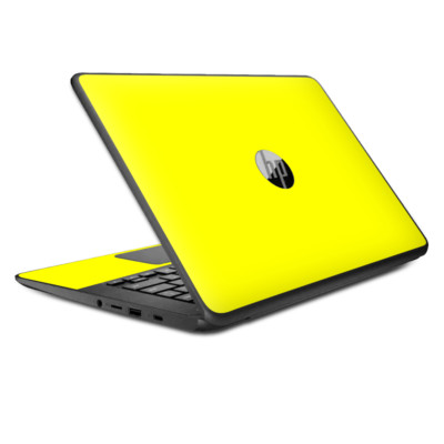 Skins Decal Wrap for HP Chromebook 14 Bright Yellow | eBay