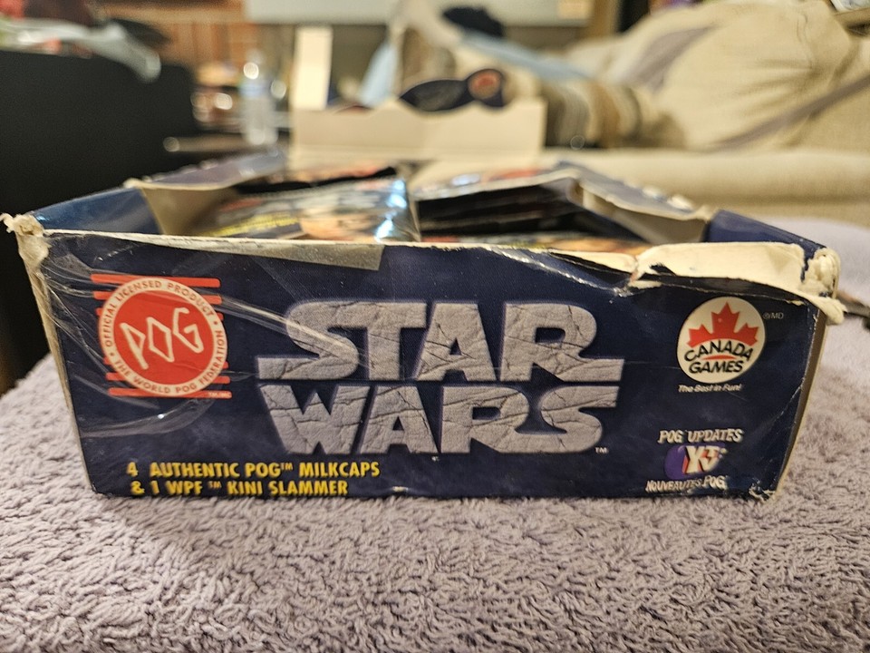Star Wars Canada Games Milkcap POG 23 Pack Lot/Box 1995 Rare POGs ...
