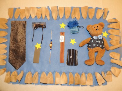Handcrafted Fleece Fidget Activity Mat for Dementia Patients | eBay
