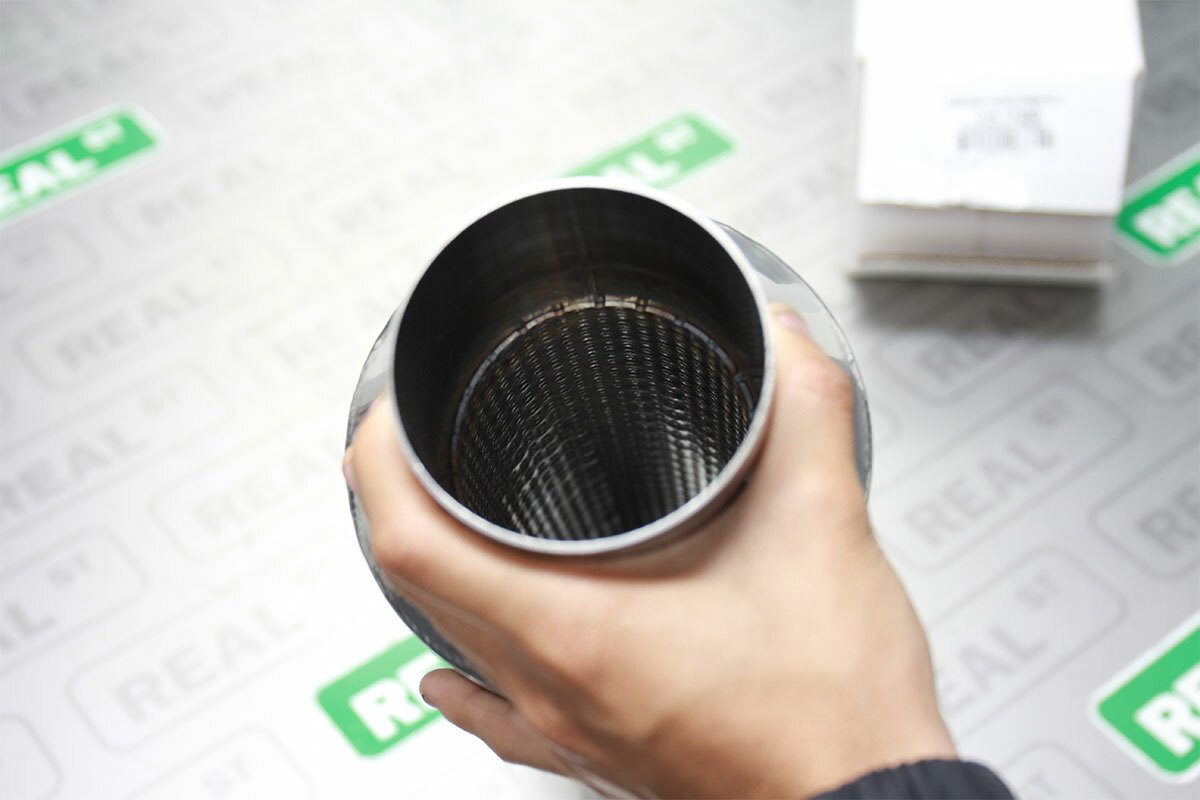 Vibrant Bottle Style Stainless Steel Resonator 3" Inlet / Outlet 18 ...