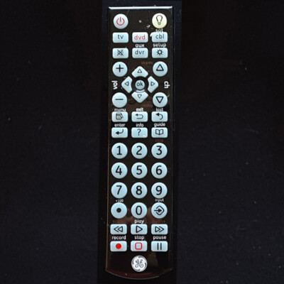 GE 24116 V4 Grand Bouton LED Bleu Rétroéclairage Universel Télécommande ...