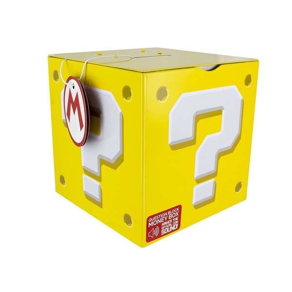 Super Mario Money Bank With Sound Question Block 10 Cm Paladone ...