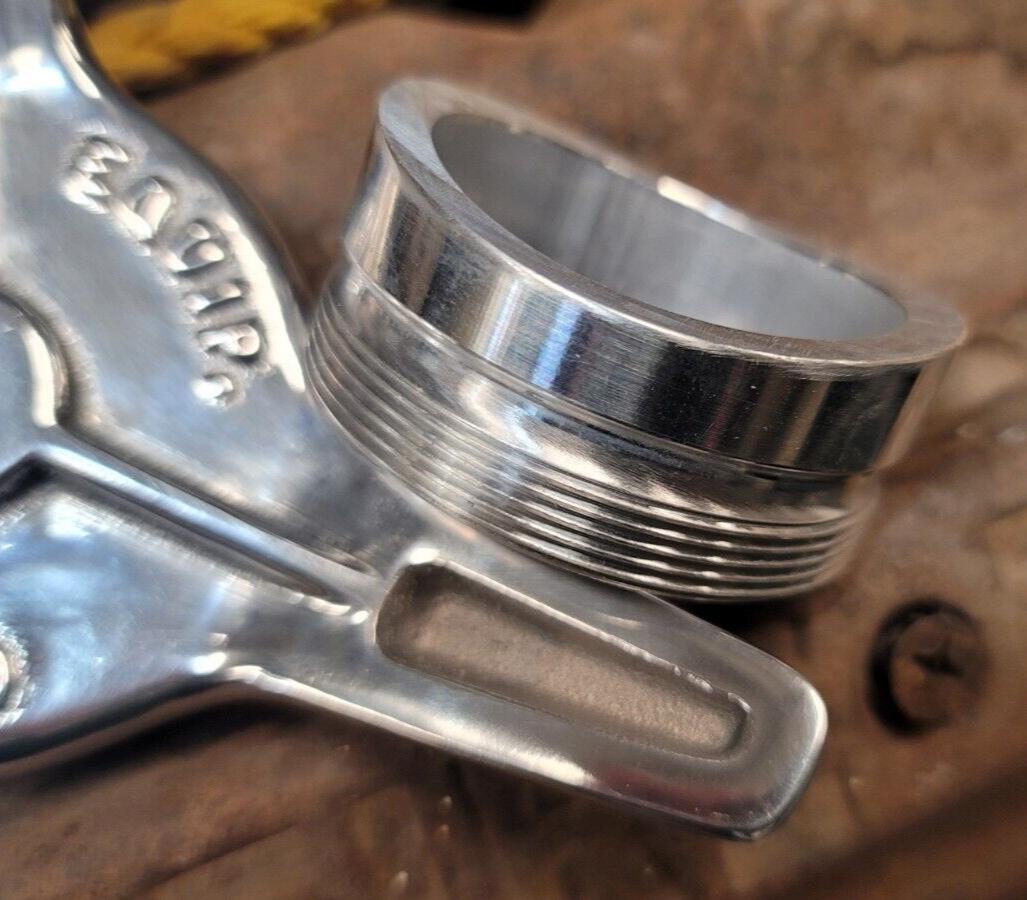 MOON Aluminum SPINNER CAP w Threaded BUNG Hot Rod MOONeyes Gas Tank vtg ...