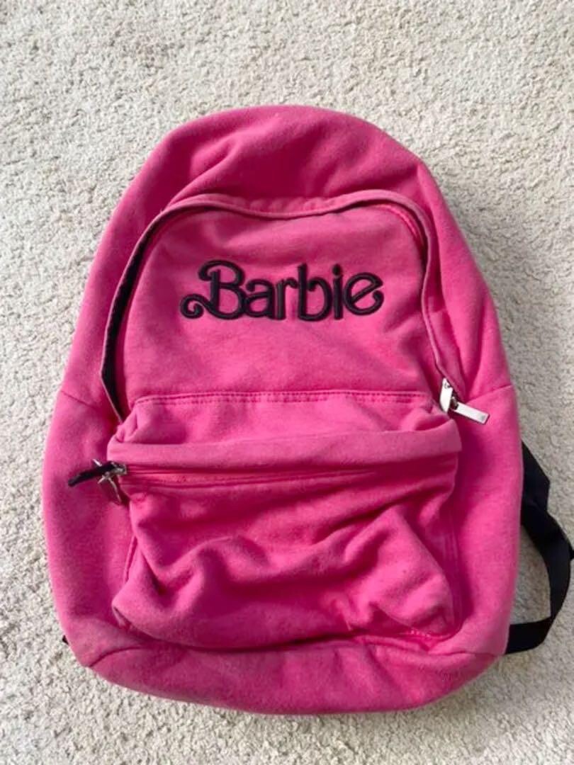 Barbie Logo Embroidered Backpack Pink Women Teen Ken … - Gem