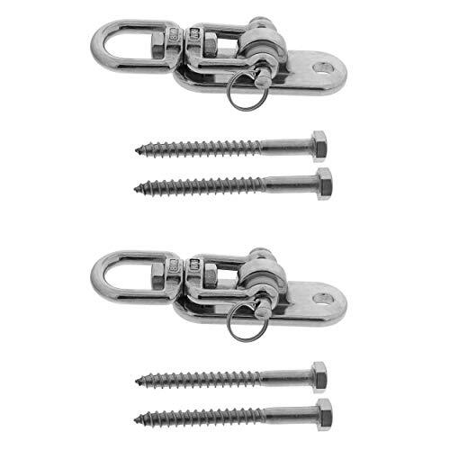 Heavy Duty 2000lb Tire Swing Swivel Hanger Kit 2pk 360 Degree Spinner ...