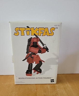 Stikfas Alpha Male Samurai Warrior Figure Kit AFK 4 Hasbro 2002 Opened ...