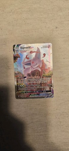 Espeon VMAX Alternate Alt Art 270/264 Fusion Strike Secret Rare Pokemon ...