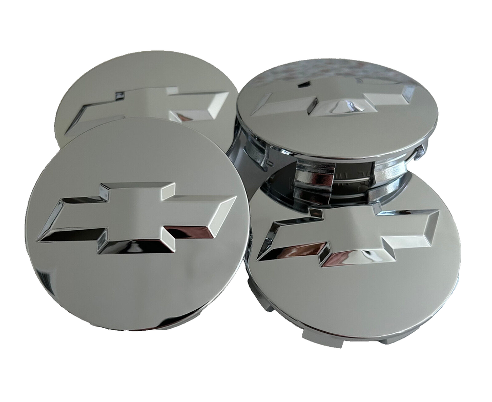 Chevy Wheel Center 4 Caps Chrome Emblem for Chevrolet Silverado Tahoe ...