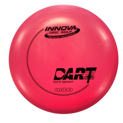 DISC GOLF INNOVA DX DART PUTT & APPROACH PUTTER 170g PINK w/ BLACK FOIL ...