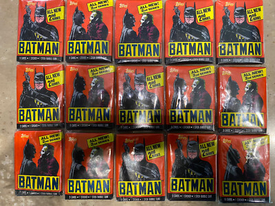 1989 Tops Batman Series 2 Wax Packs Never Been Opened | eBay