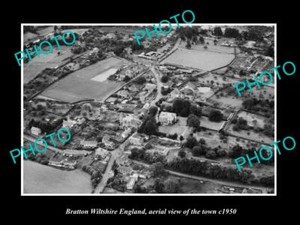 OLD 6 X 4 HISTORIC PHOTO OF BRATTON WILTSHIRE ENGLAND, VIEW OF THE TOWN ...