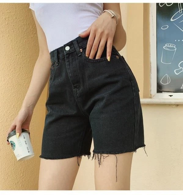 Tight High Waisted Denim Shorts
