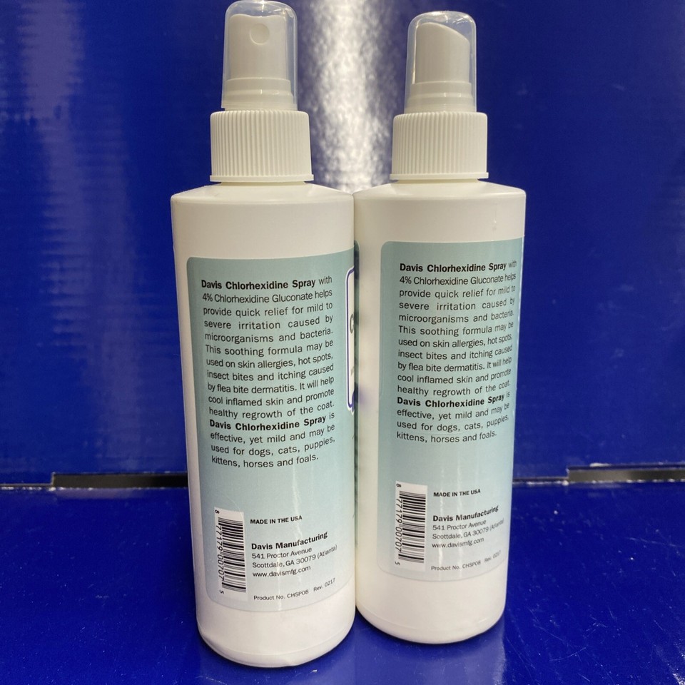2X Davis Chlorhexidine Spray, 8 Fl Oz - Free Shipping | eBay