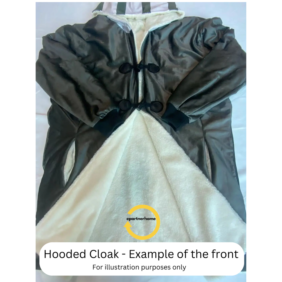 Sherpa Lined Mens Samurai Japanese Kawaii Culture Jacket Hooded Cloak ...