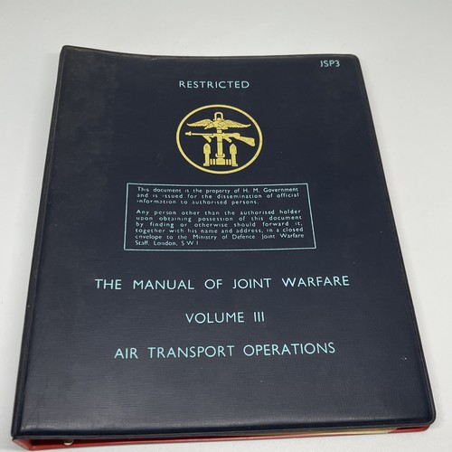 The Manual of Joint Warfare Volume III Air Transport Operations Folder ...