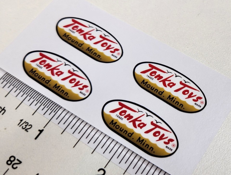 Tonka Logo Sticker 1958 To 1961 Vintage Oval Vinyl Decals | eBay