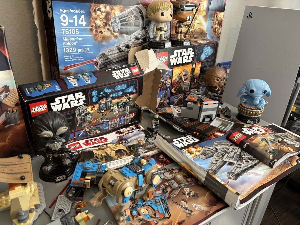 Lego Star Wars Lot And 14 Funko Pops Loose READ DESCRIPTION! | eBay