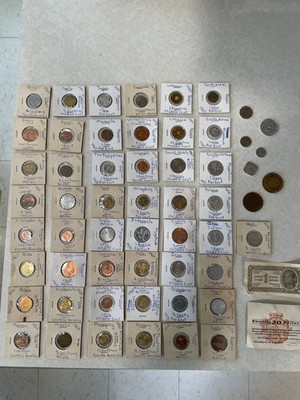 Huge 50+ World Coin Collection Lot–1960s–90s Foreign Coins Labeled +2 ...