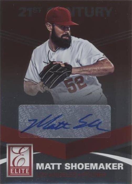 2015 Panini Elite - Signatures Matt Shoemaker #84 21st Century (AU) for ...