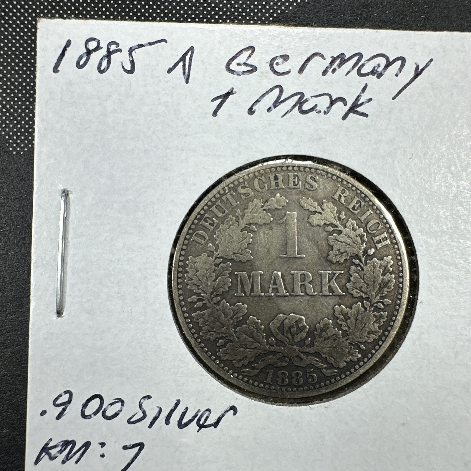 1885 German 1 Mark Silver Coin | eBay