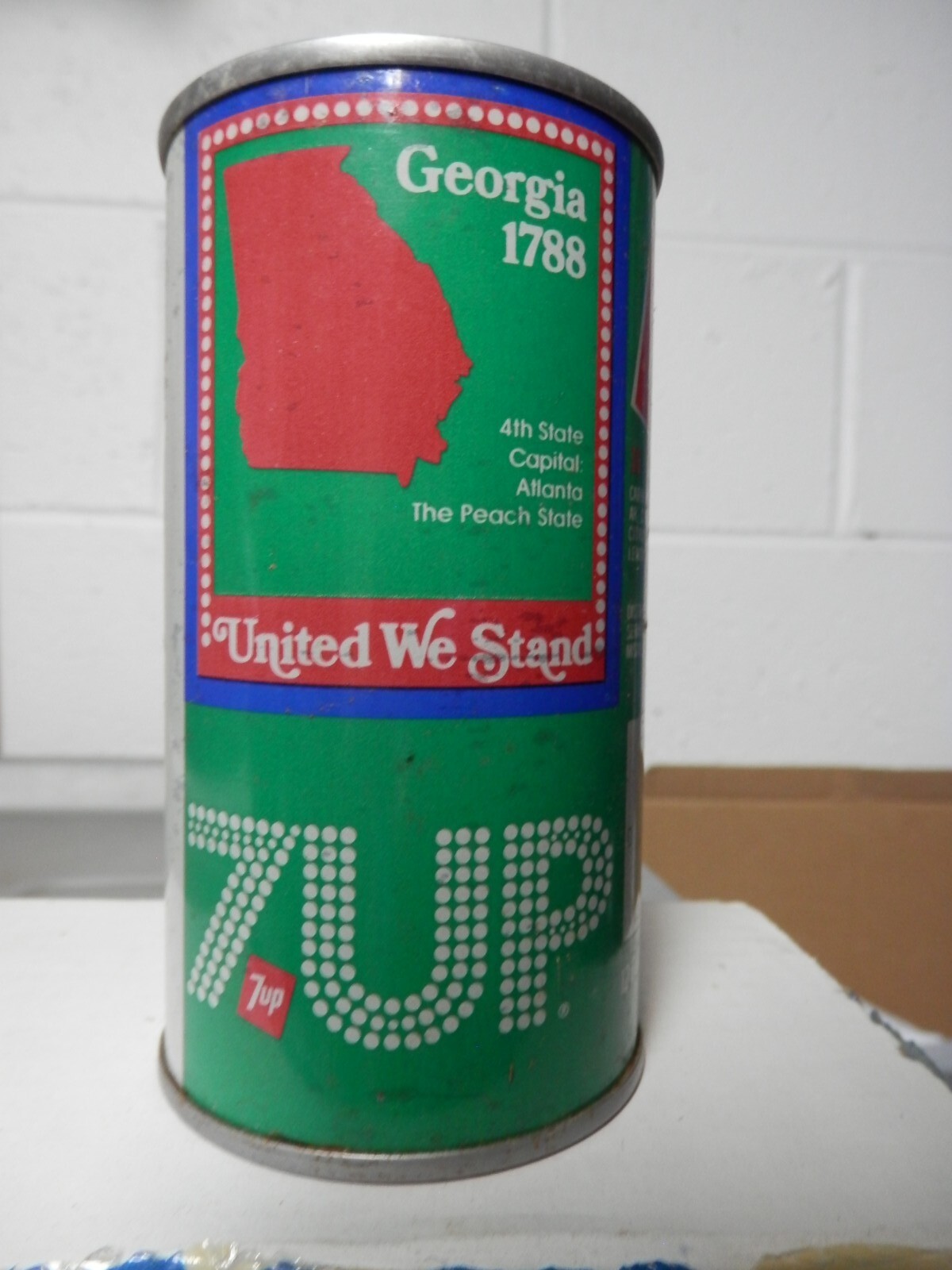 Vintage 7 Up Georgia 1976 United We Stand State Soda Pop Can USED | eBay