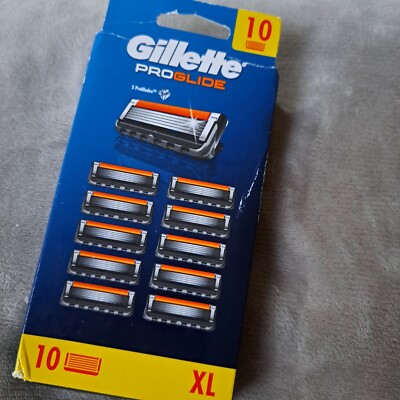 Gillette Proglide 10 Pack Razor Heads XL BNIB box damaged | eBay UK
