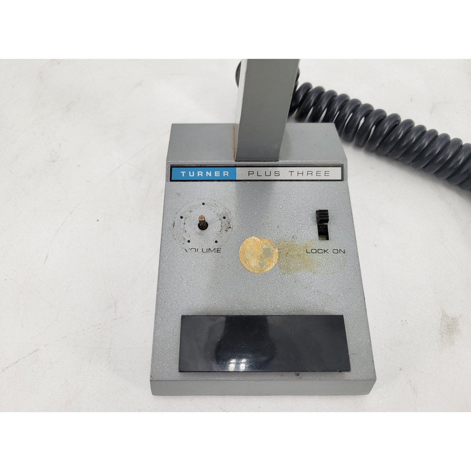 Vintage Turner Plus Three +3 Amplified Ceramic CB Desk Microphone | eBay