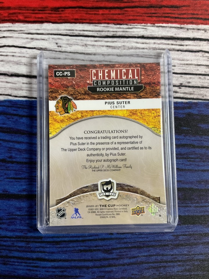 2020-21 Upper Deck The Cup Chemical Composition Rookie Mantle Pius ...