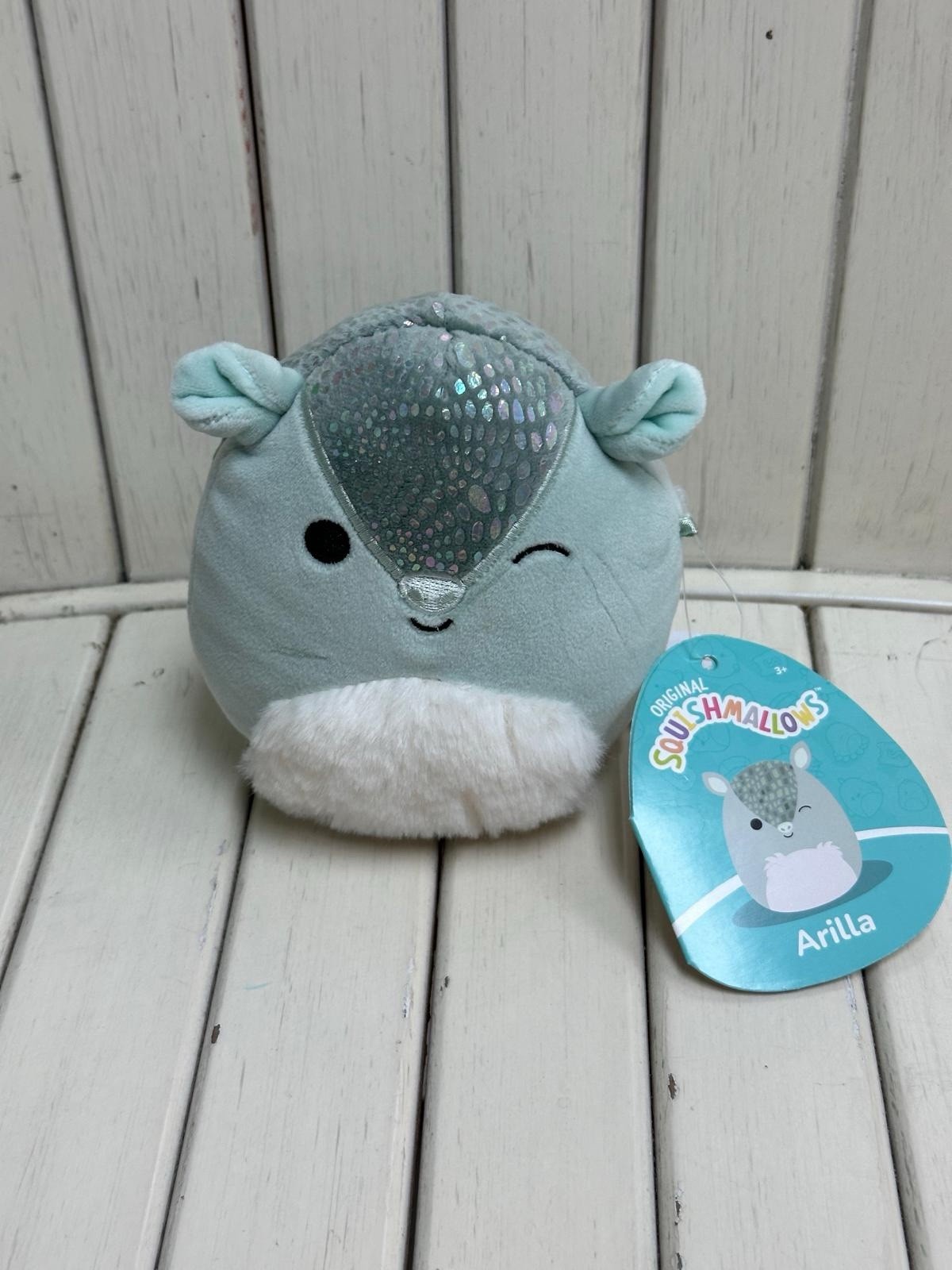 NEW Squishmallows 5” Inch Arilla The Green Armadillo Desert Squad ...
