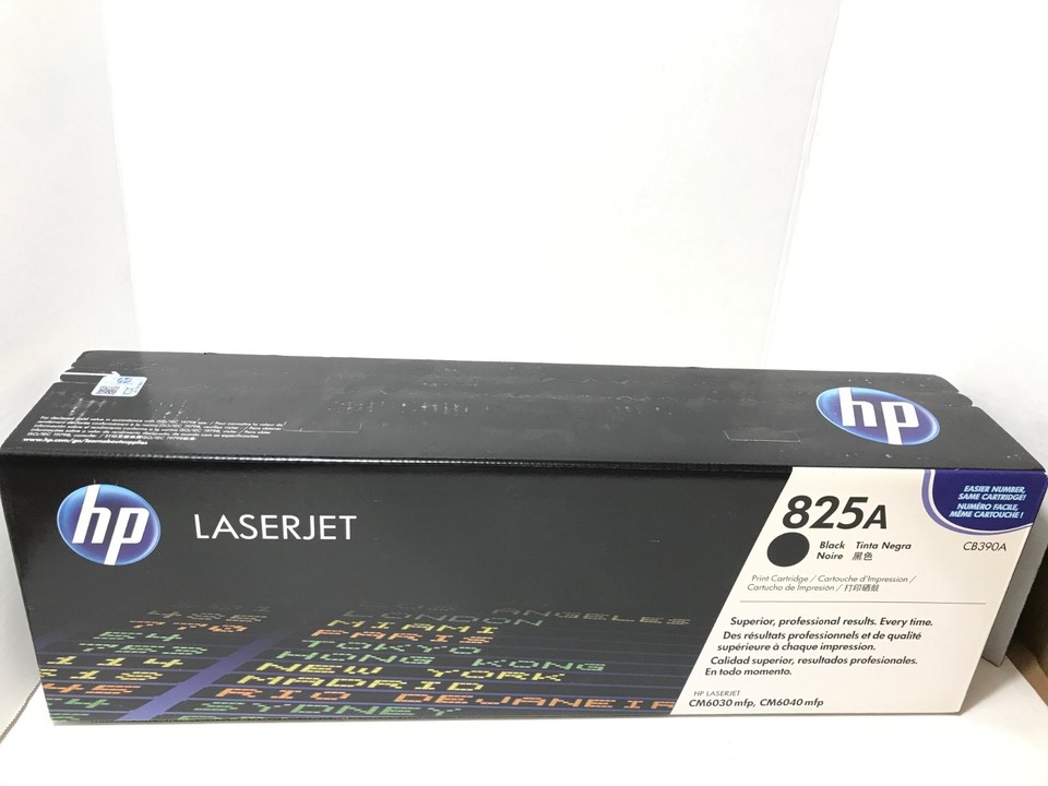 Genuine NEW OEM HP 825A Black Original LaserJet Print Cartridge, CB390A ...