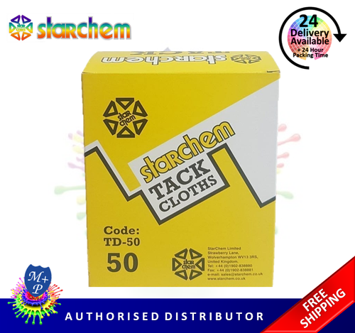 Starchem Tack Cloths with Dispenser Box TD50 50pk Tak Rags | eBay UK