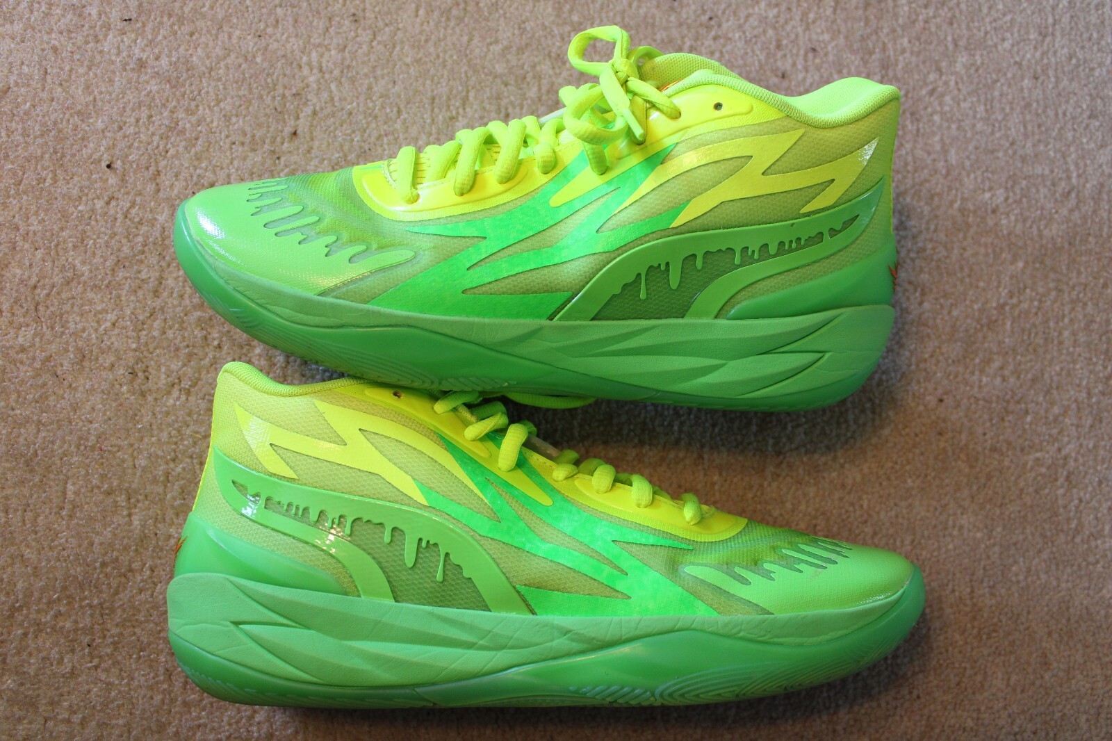 Men's PUMA LaMelo Ball MB2 Nickelodeon Slime Shoes Si… - Gem
