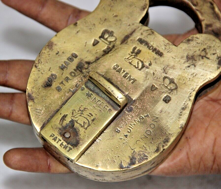 Security Lock and Keys, Home Decor, Iron Padlock, Rare Indian Lock ...
