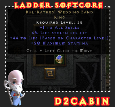 Diablo 2 D2R SC💥Ladder💥Bul-Kathos Wedding Band Ring💥PC/SWITCH/PS | eBay