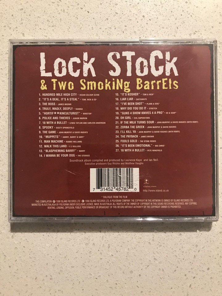 LOCK STOCK & TWO SMOKING BARRELS - SOUNDTRACK - CD - VGC | eBay
