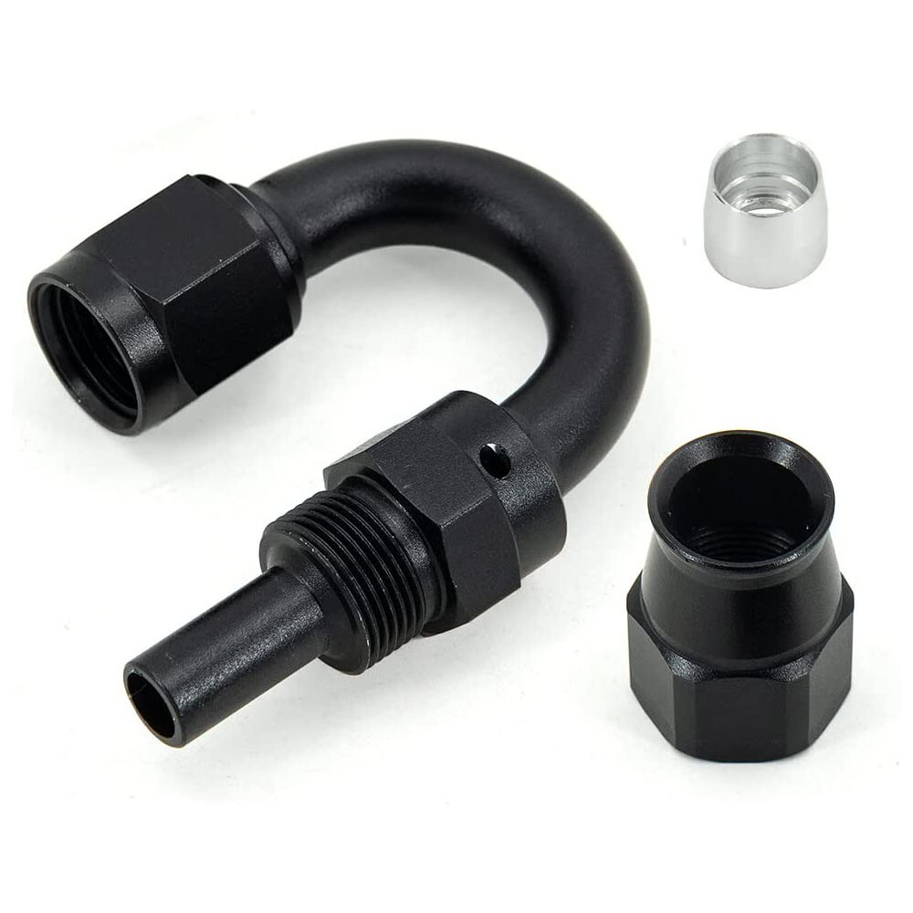 4PCS AN4 4AN 180 Degree PTFE Teflon Swivel Hose End Fitting Adapter | eBay