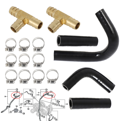 Upgrade Turbo Coolant Line Repair Hose Kit For BMW S63 X5 X6 E70 E71 ...