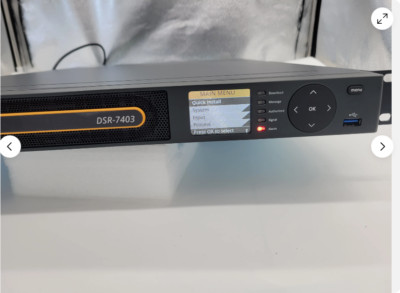 ARRIS DSR-7403 COMMERCIAL INTEGRATED SATELLITE RECEIVER/TRANSCODER ...