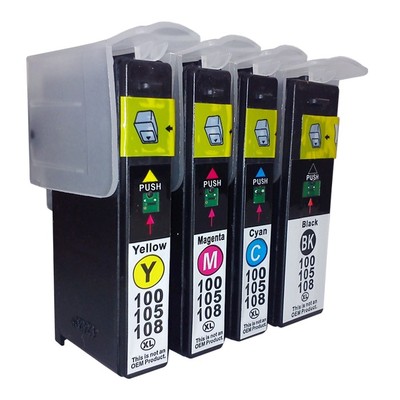 4PK 100XL Ink Cartridge For Lexmark Interact S605 S301 S305 S405 Pro802 ...
