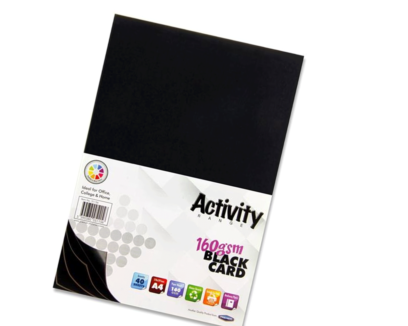 160gsm A4 A3 A2 Activity Sheets Black Craft Card Art Scrapbook Paper ...