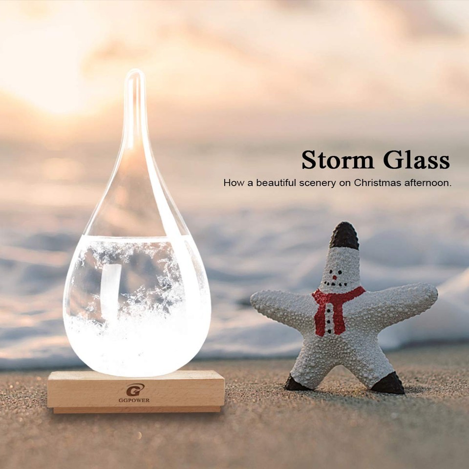 Storm Glass Cool Unusual Gifts Storm Glass Weather Predictor Snow ...
