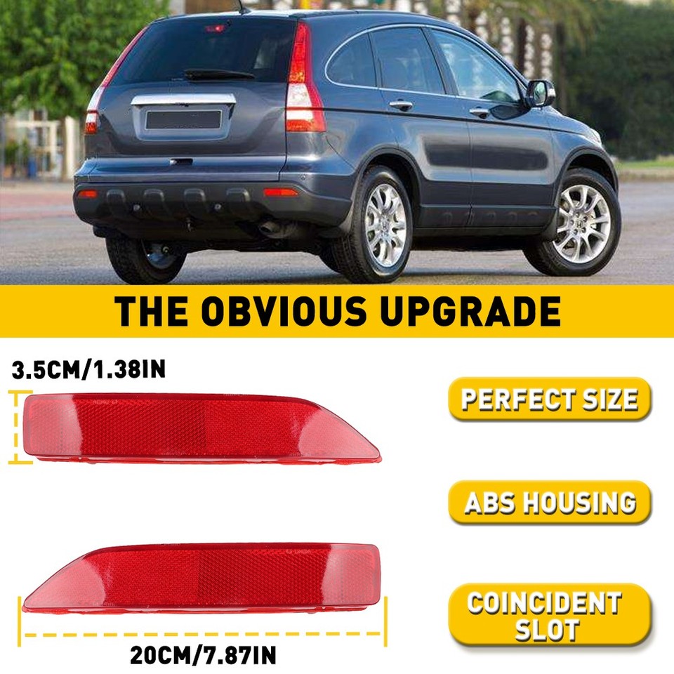 Left & Right Side Rear Bumper Reflector Light Tail Lamp For Honda CRV ...