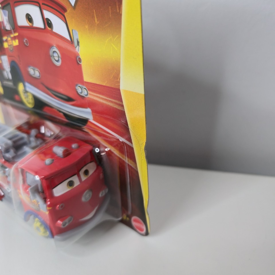 Disney Pixar Cars Diecast Mattel 1:55 Race And Rescue Red Fire Engine ...