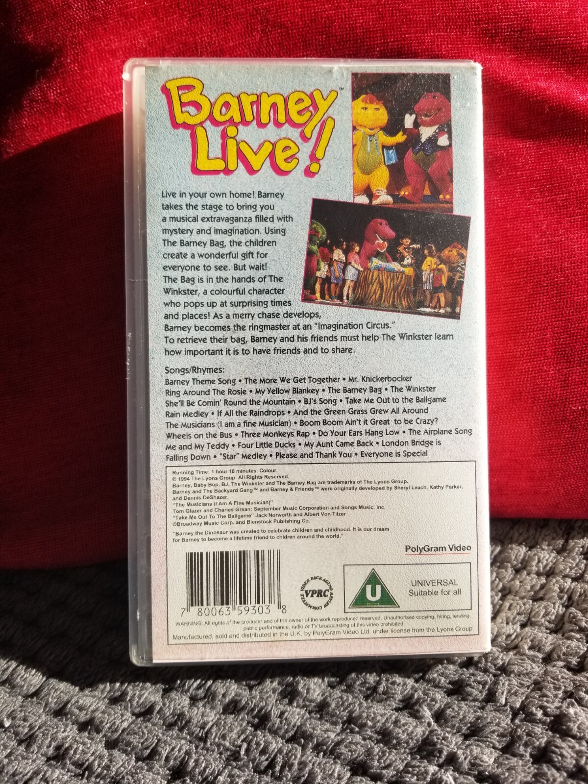 Barney - Live In New York City (VHS, 1995) for sale online | eBay